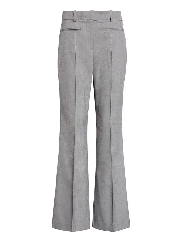 REISS Rosaria Pintuck Pleat Pants - Grey