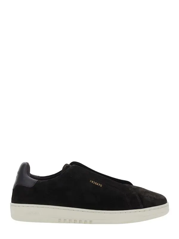 Axel Arigato Dice' Brown Laceless Low Top Sneakers With Logo Lettering On The Back In Leather For - Multicolor