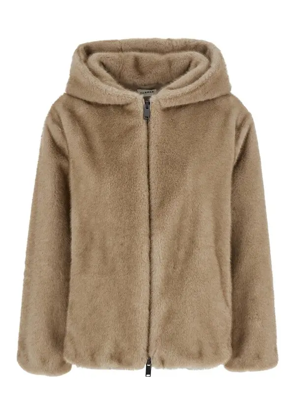 P.a.r.o.s.h Beige Jacket With Front Closure And Long Sleeves In Fabric. Color Beige. Women - Cream