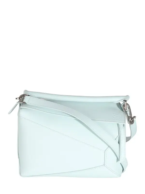 Loewe Light Grained Calfskin Puzzle Edge Bag - Blue