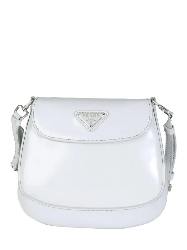 Prada Cornflower Brushed Leather Cleo - Gray