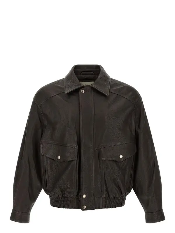 DUNST Vintage Leather Jacket - Brown