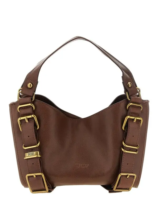DIESEL® D-one' Small Handbag - Brown