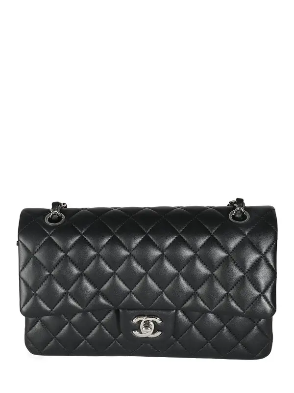 Chanel Quilted Lambskin Classic Double Flap Bag - Black