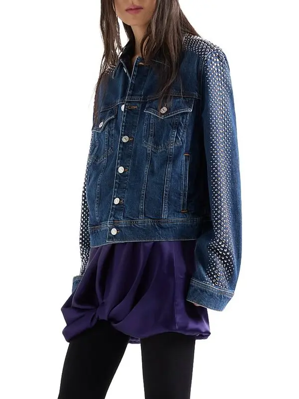 7 For All Mankind Adi Studded Trucker Jacket - Revolt
