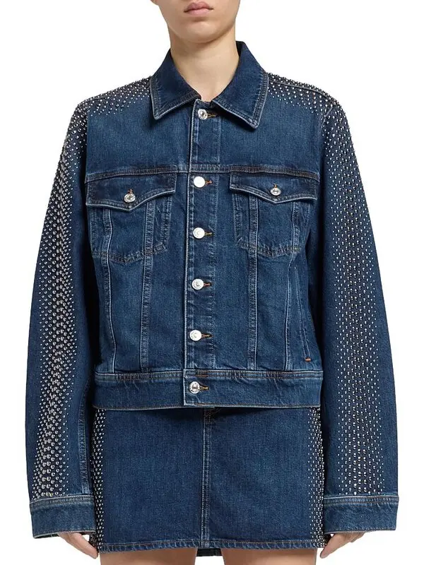 7 For All Mankind Adi Studded Trucker Jacket - Revolt