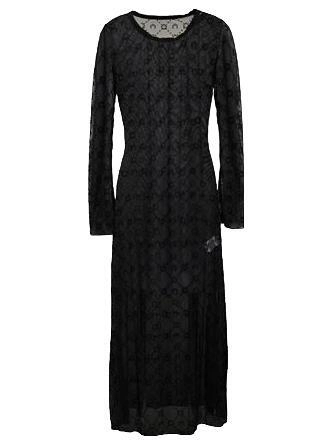 MARINE SERRE Midi Dress Size Polyamide, Elastane - Black