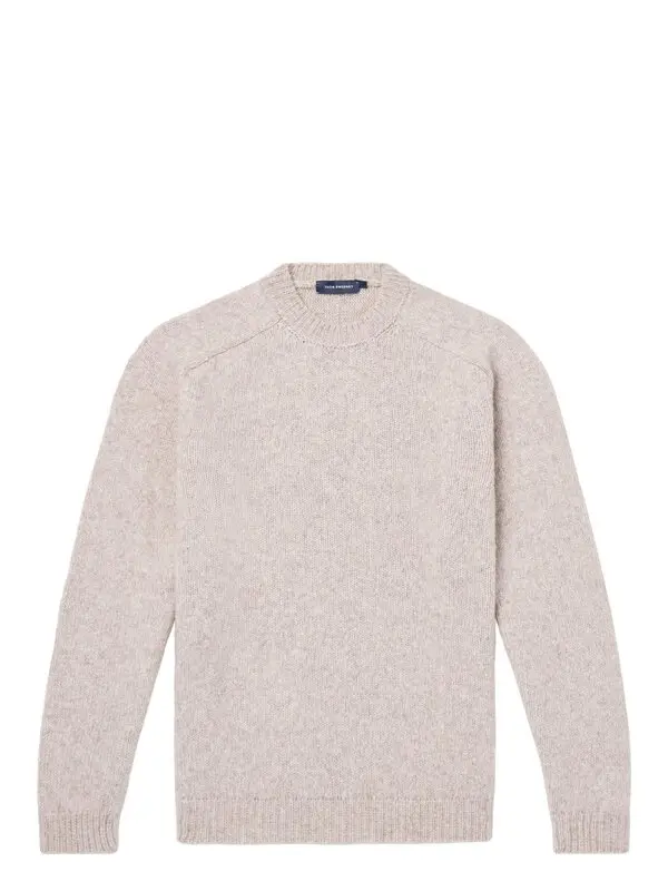 Thom Sweeney Wool-blend Sweater - Neutrals