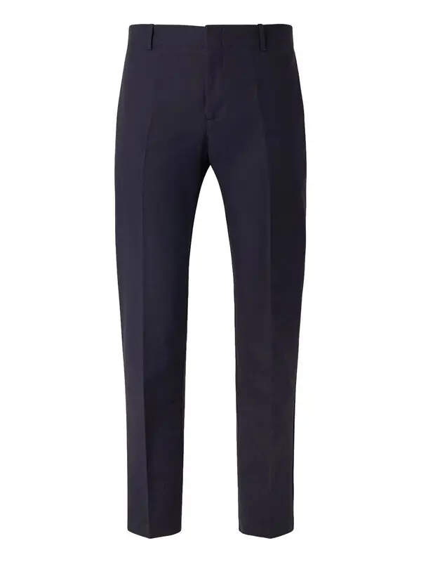 Orlebar Brown Ray Straight-leg Cotton-blend Trousers - Blue