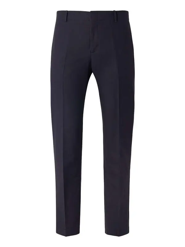 Orlebar Brown Ray Straight-leg Cotton-blend Trousers - Navy