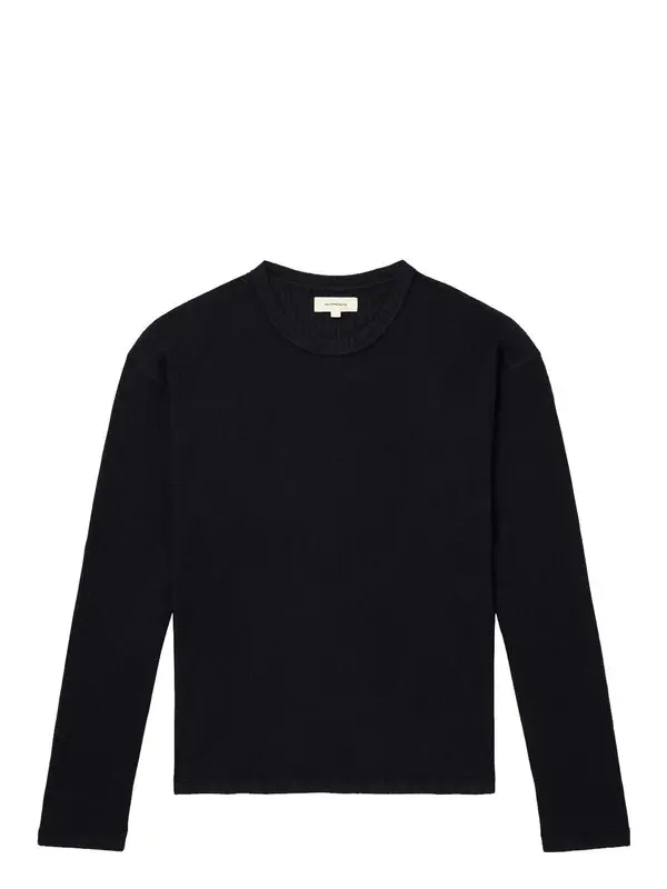 MFPEN Ribbed Organic Cotton Sweater - Black