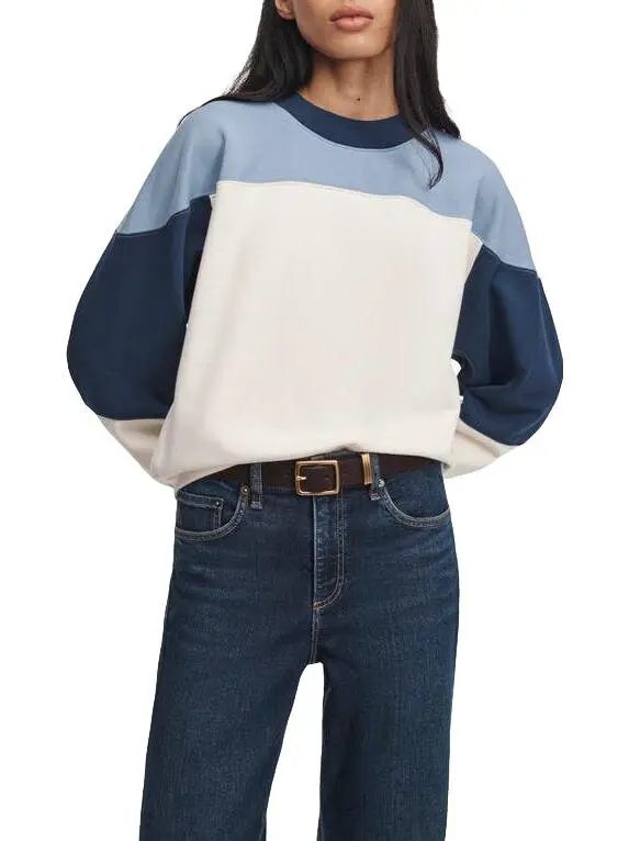 Rag & Bone The Everyday Terry Sweatshirt - Blue Multi