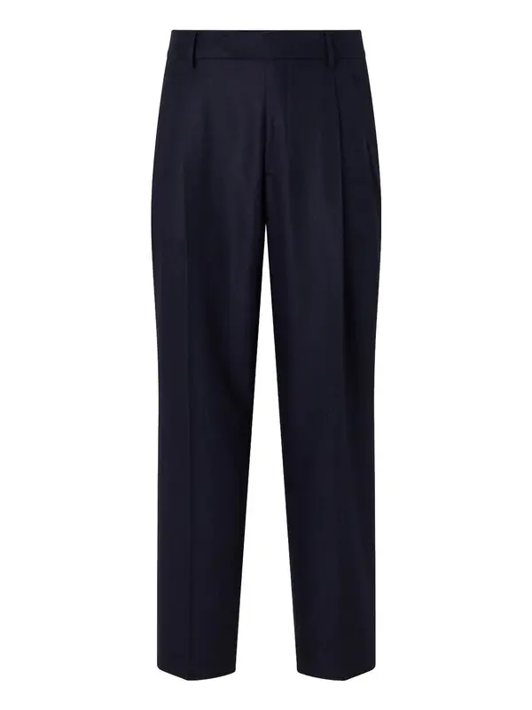Gabriela Hearst Arthur Tapered Wool And Cashmere-blend Flannel Suit Trousers - Blue