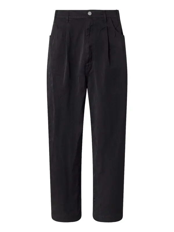 Comme Des Garçons Wide-leg Twill Trousers - Black
