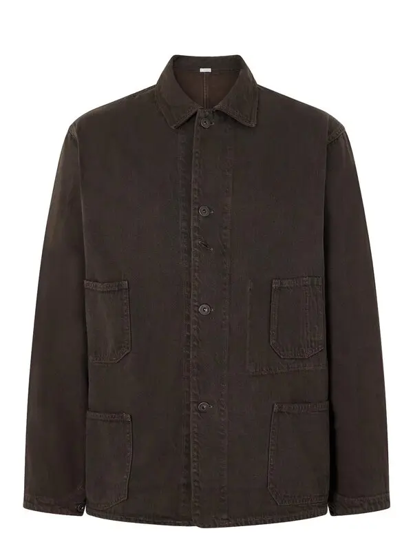 A.PRESSE Denim Jacket - Brown
