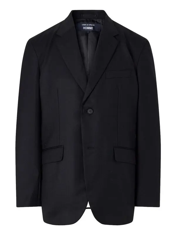 Comme Des Garçons Wool-twill Blazer - Black