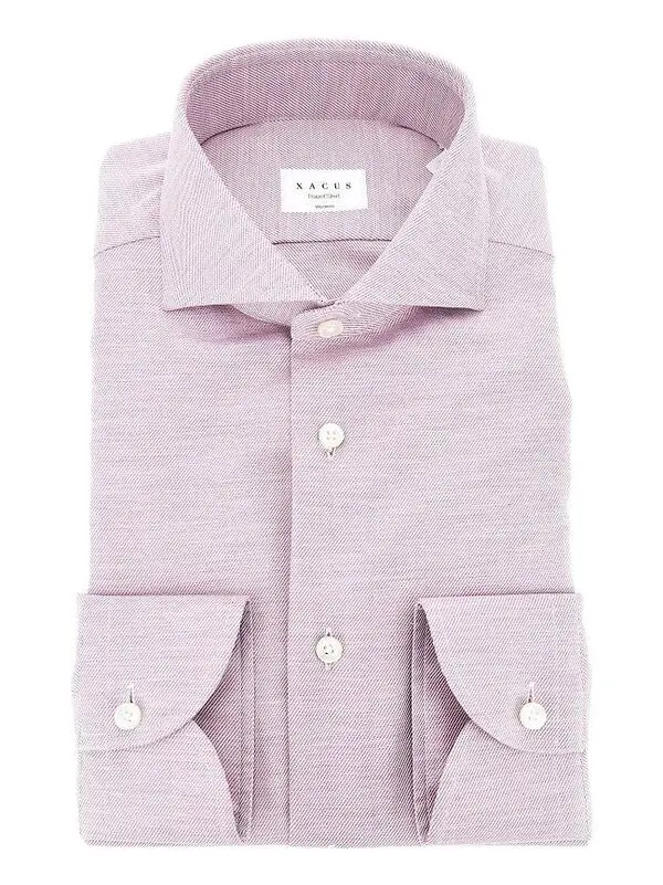 XACUS Cotton Tailor Fit 'travel' Shirt - Red