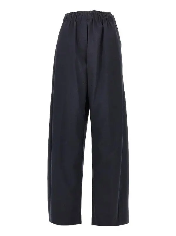 THE LATEST Dora' Wool-blend Oversized Pants - Blue