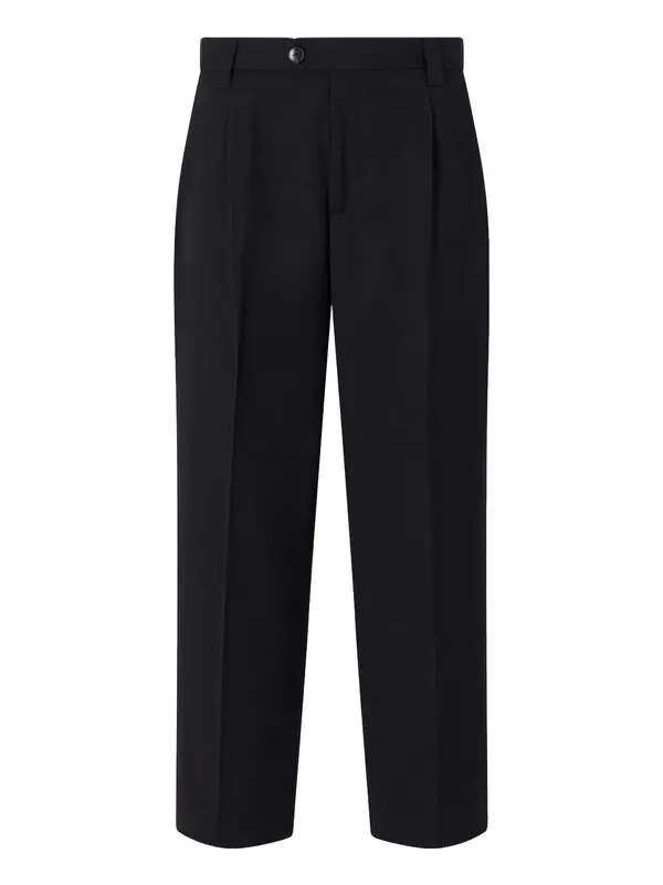 MFPEN Service Straight-leg Cotton-blend Hopsack Trousers - Black