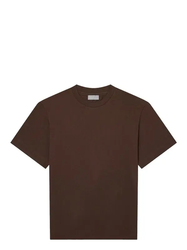 MARGARET HOWELL Cotton-jersey T-shirt - Brown