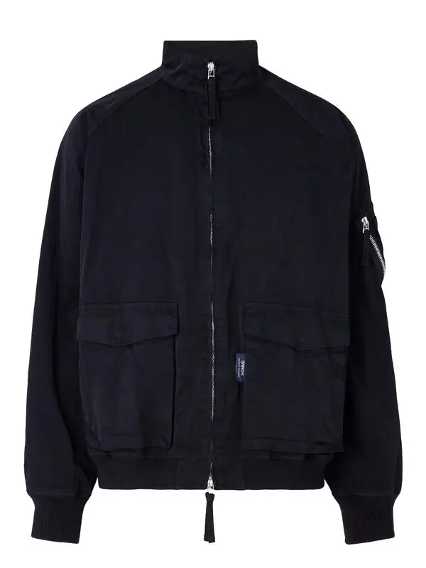 Comme Des Garçons Twill Bomber Jacket - Black