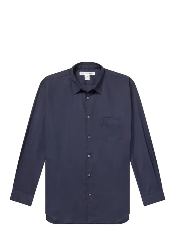 Comme Des Garçons Cotton-poplin Shirt - Blue
