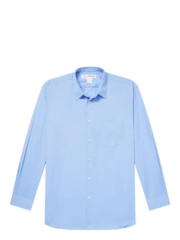 Comme Des Garçons Cotton-poplin Shirt - Blue