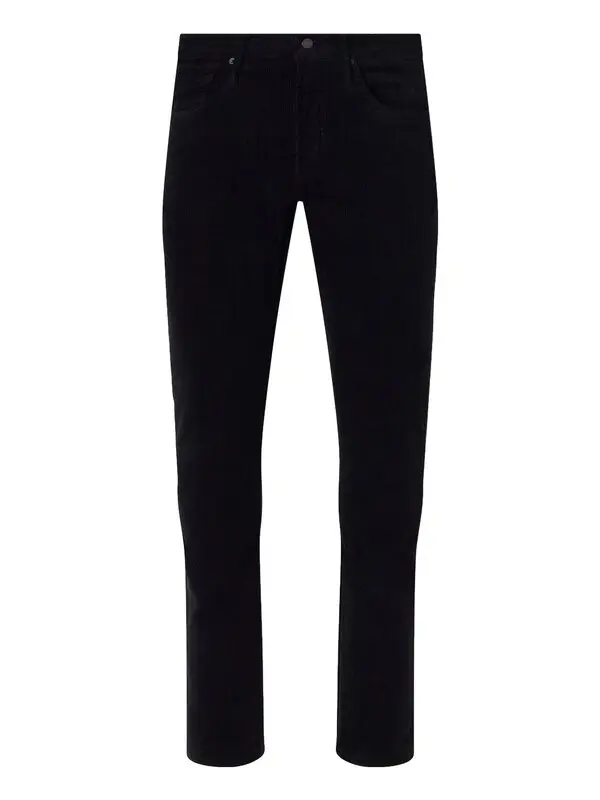 TOM FORD Slim-fit Cotton-blend Corduroy Trousers - Black