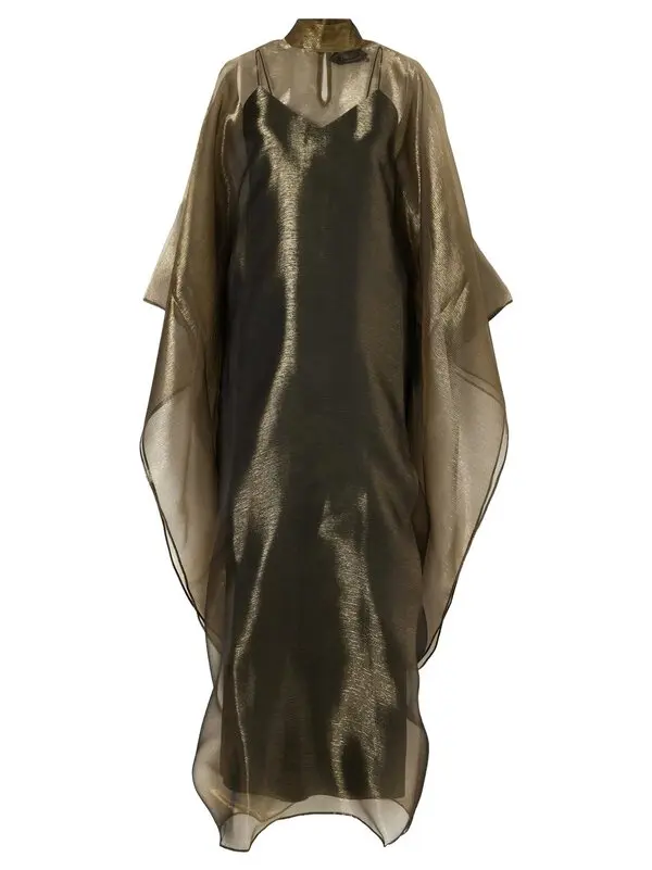 TALLER MARMO Sphinx Lurex Fil-coupé Gown - Green