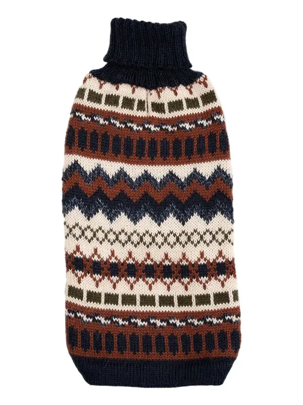 ALQO WASI Iceberg Bleau Melange Dog Sweater - Blue