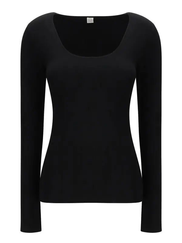 TOTEME Compact Sweater - Black