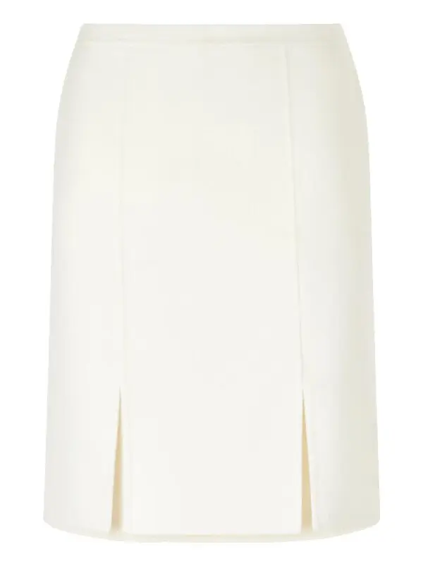 Loulou De Saison Judy Wool And Cashmere-blend Midi Skirt - Neutrals