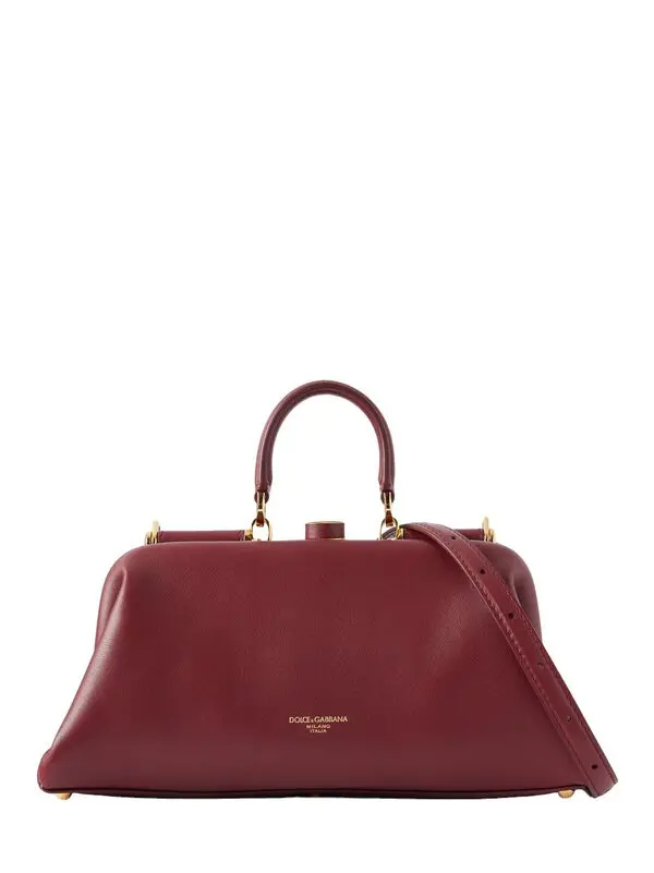 Dolce & Gabbana Grandma Medium Plongé Nappa Leather Shoulder Bag - Red