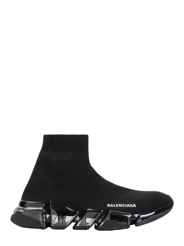 Balenciaga Speed 2.0 Lt Full Clearsole Sneakers - Black