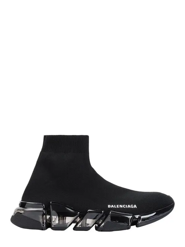 Balenciaga Speed 2.0 Lt Full Clearsole Sneakers - Black