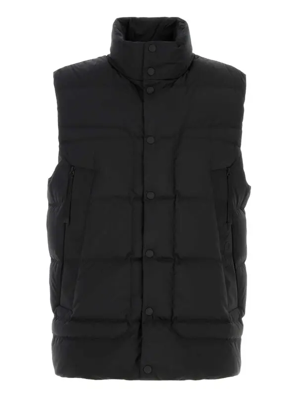 Moncler Pismo High Neck Padded Vest - Black