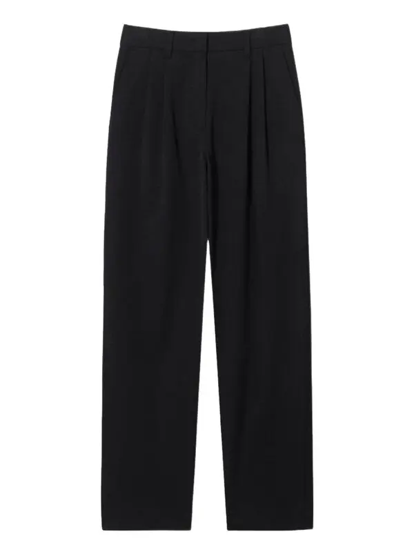 DUNST Casual Trousers With Belt Loops - Black