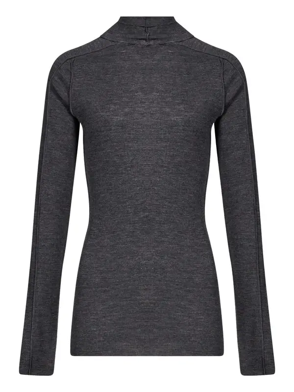 Soeur Long-sleeve Knit Top - Black