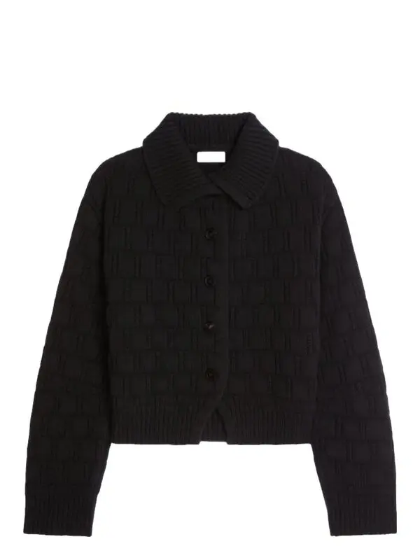 Dries Van Noten Textured Wool Cardigan - Black