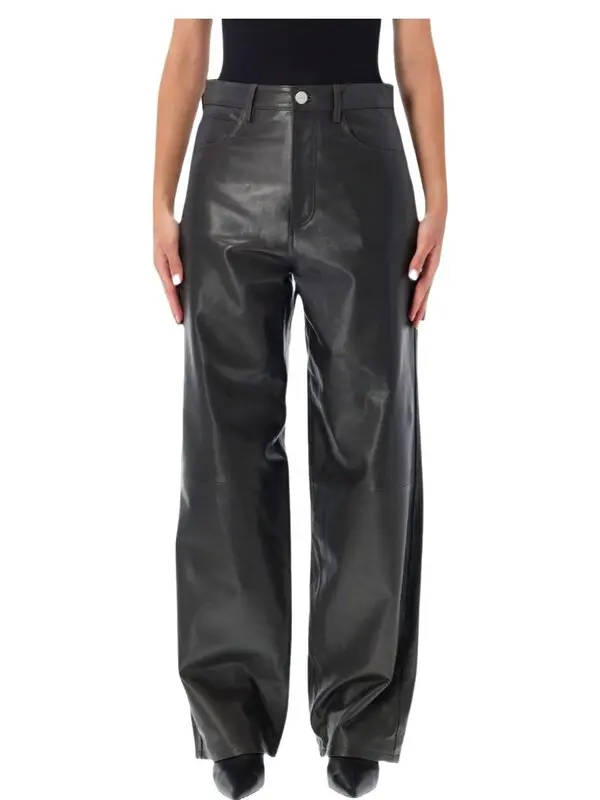 RÓHE Bruun Leather Baggy Pants - No