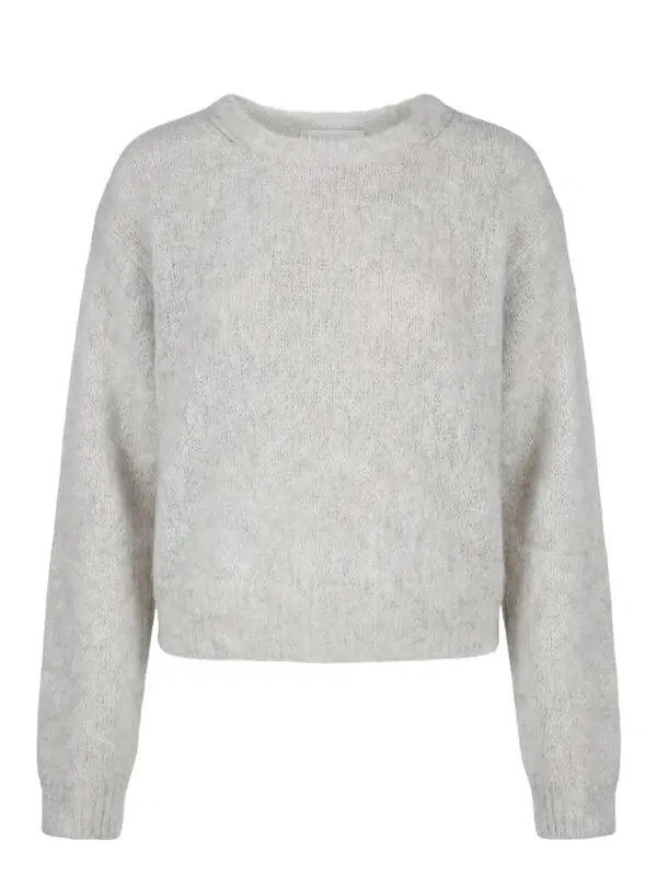 American Vintage Niby Cropped Fluffy Knitted Sweater - No