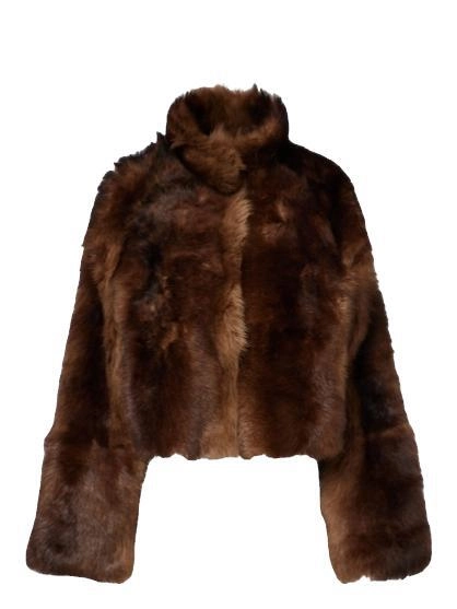Nour Hammour Cameron Shearling Jacket - Brown