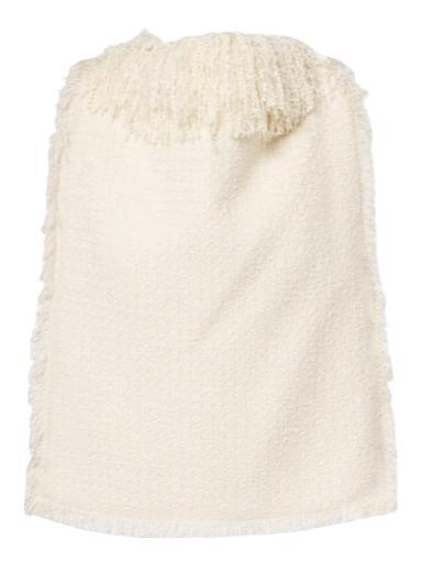 RÓHE Fringed Bouclé Top - White