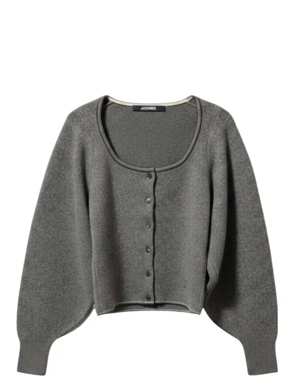 Jacquemus Long-sleeve Knit Top - Grey