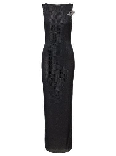 Roland Mouret Embellished Mesh Gown - Gray