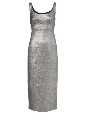Roland Mouret Jacquard Corset Dress - Silver