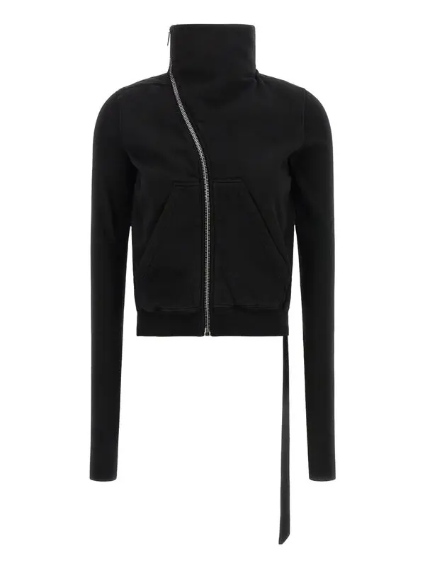 Rick Owens Mountain Drape Detailed Sweatshirt - Black
