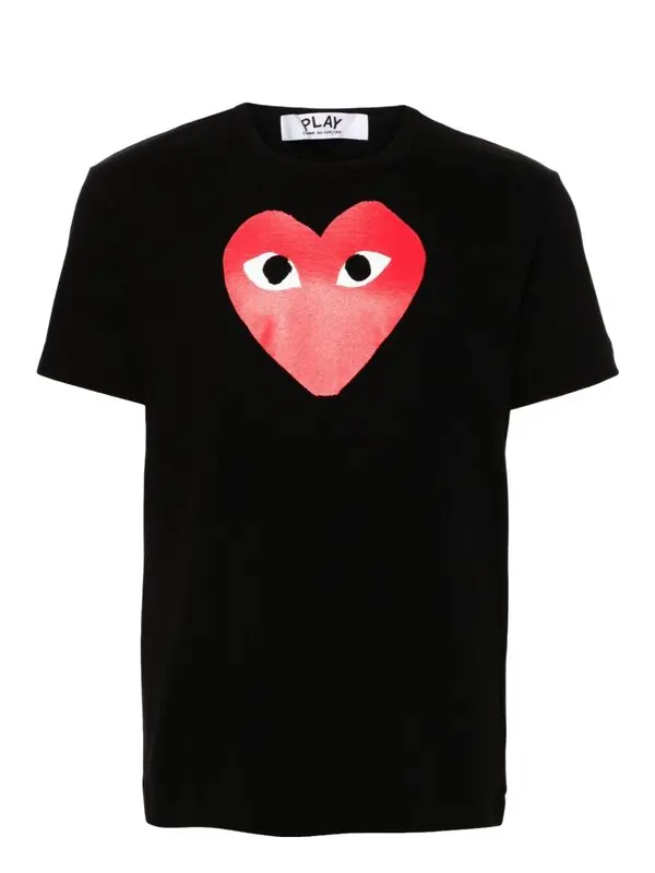 Play Comme Des Garcon Short-sleeved T-shirt - Black