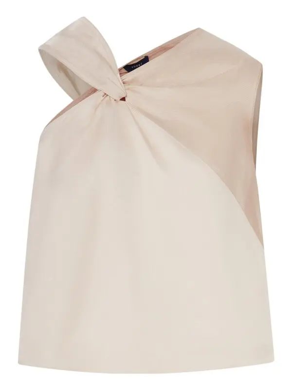 Soeur Luciana Knot-detail One-shoulder Blouse - No