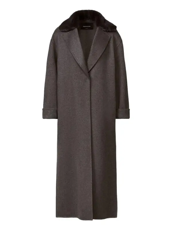 Fabiana Filippi Long-sleeved Coat - Grey
